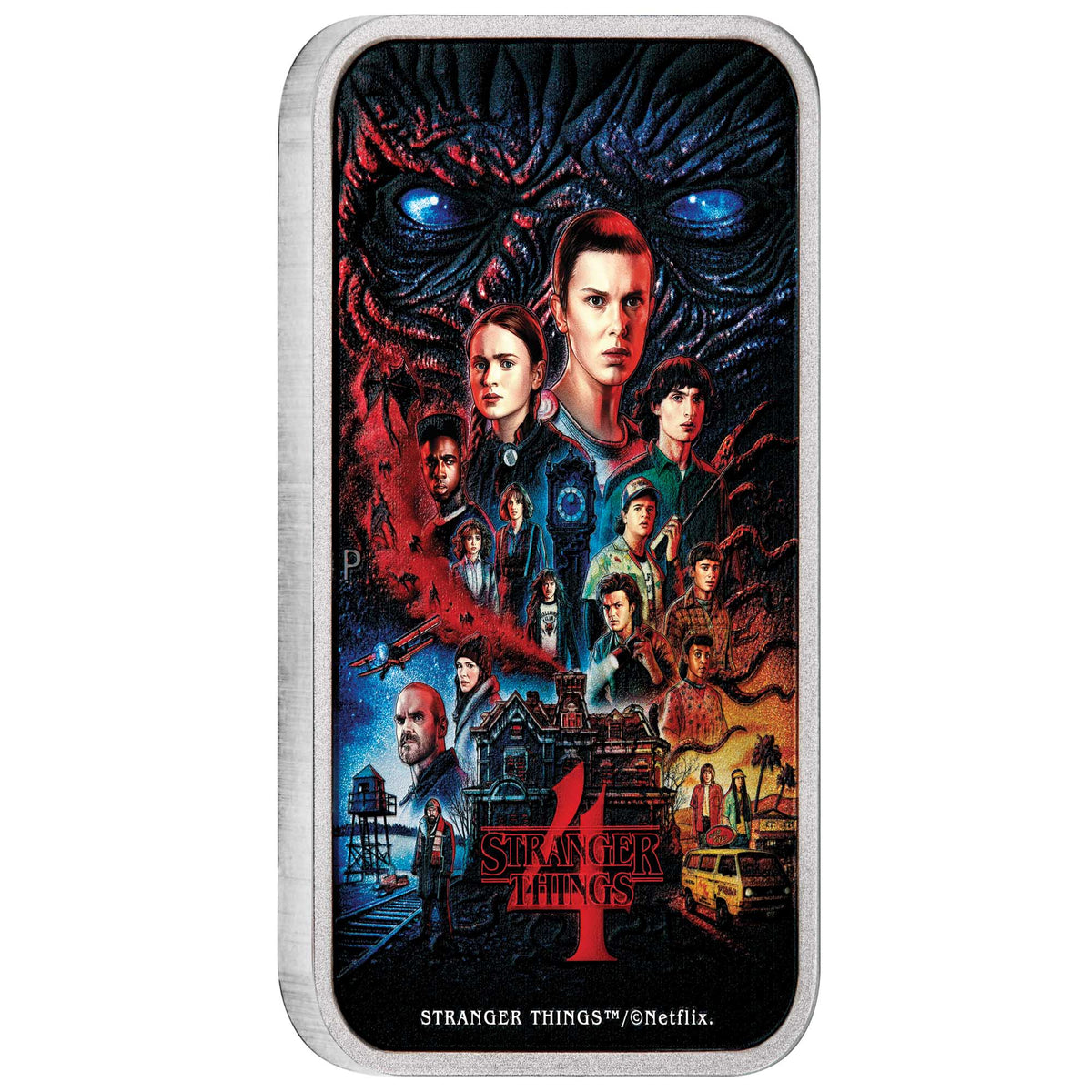 Stranger Things - Season 4 2026 1oz Silver Rectangular Coloured Coin ...