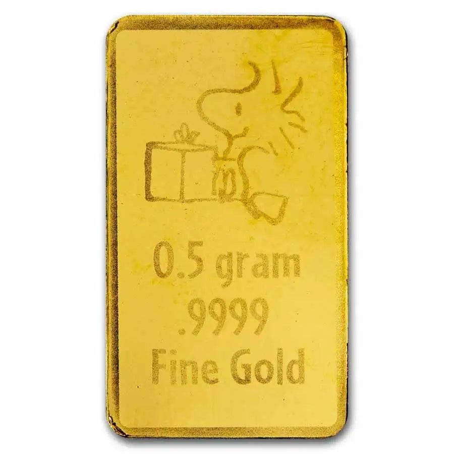 2025 PAMP Peanuts Christmas Charlie and Snoopy .5 Gram Gold Bar in TEP ...