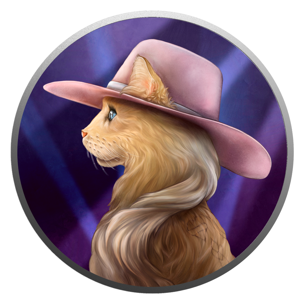 2021 Niue Pets in Music Style Lady Gaga Cat 1/2 oz Silver Coin – Minted ...